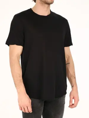 JAMES PERSE Ribbed Crewneck T-shirt
