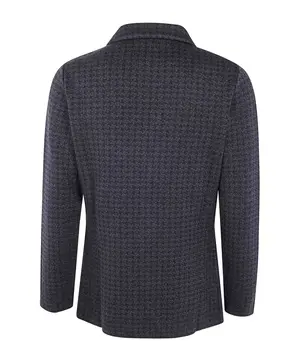 LARDINI Houndstooth Three-button Jacket