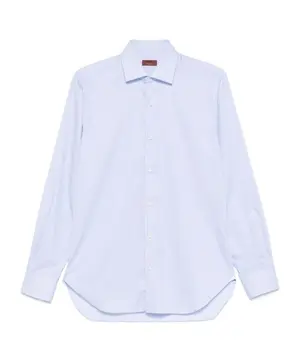 BARBA NAPOLI Long-sleeved Shirt - Light Blue