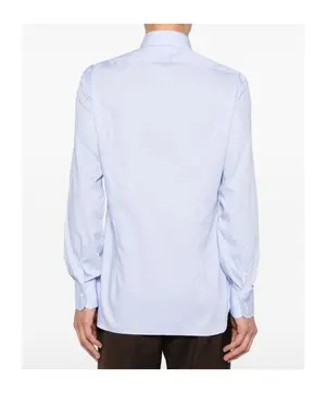 BARBA NAPOLI Long-sleeved Shirt - Light Blue