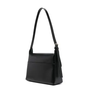 A.p.c. Virginie Logo Printed Shoulder Bag - Black