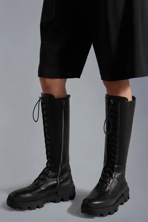 Moncler Vail Lace-up Leather Boots