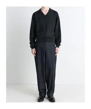 LEMAIRE V-neck Jumper - Anthracite