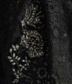 Erdem Long Sleeve Round Neck Midi Dress