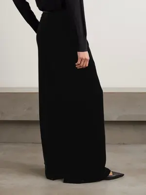 THE ROW Elezar Velvet Wide-leg Pants