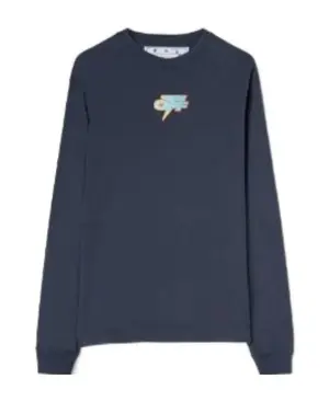 Off-White Logo Print Long Sleeve Sweatshirt