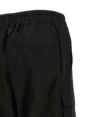 Rick Owens Wide-leg Cargo Pants With Drawstring - Black