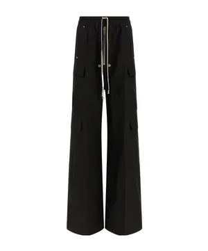 Rick Owens Wide-leg Cargo Pants With Drawstring