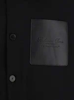 Balmain Logo Detailed Long Sleeved Overshirt