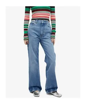 Rabanne Embellished High-waist Flared Jeans - Blue