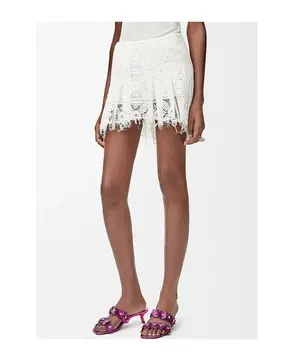 Loewe Pleated Mini Skirt - White
