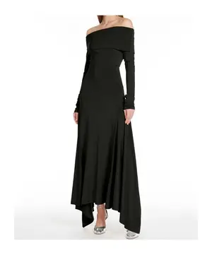 Max Mara Off-the-shoulder Long-sleeved Dress