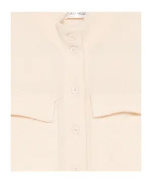 AYA MUSE Flap-pocket Button-up Vest - White