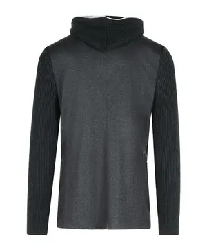 Eleventy Knit Insert Hooded Jacket