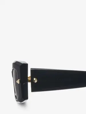 Alexander McQueen Rectangle Frame Sunglasses - Gray