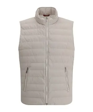 Brunello Cucinelli Quilted Zipped Gilet - Gray