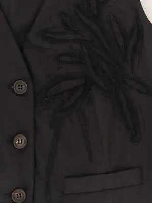 Brunello Cucinelli Herbarium Appliqué V-neck Waistcoat