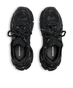 Balenciaga Embellished Runner Sneakers - Black