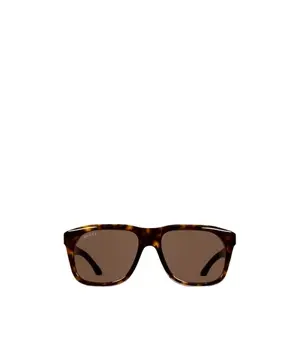 Gucci Square Frame Sunglasses - Bright Brown