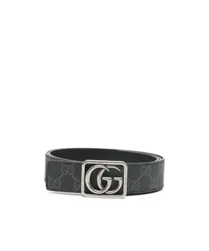 Gucci Reversible Gg Marmont Belt - Black