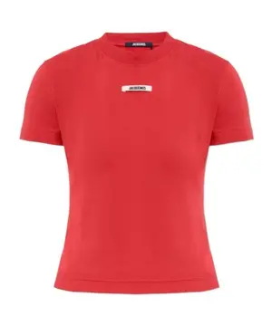 Jacquemus Gros Grain Crewneck T-shirt - Red