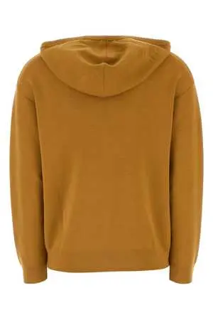Max Mara Monogrammed Wool Hoodie - Amber