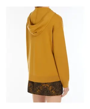 Max Mara Monogrammed Wool Hoodie - Amber