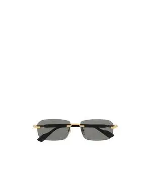 Gucci Rectangle Framed Sunglasses - Gray