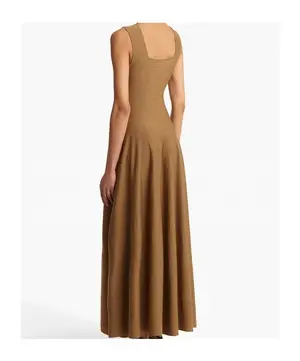 Khaite Jodie Ribbed Maxi Dress - Brown