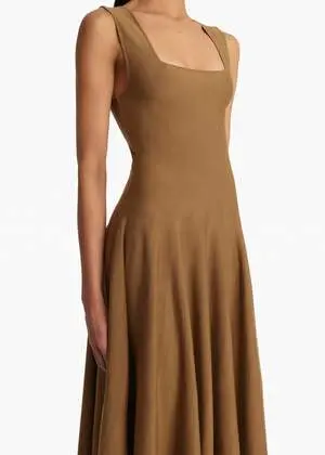 Khaite Jodie Ribbed Maxi Dress - Brown