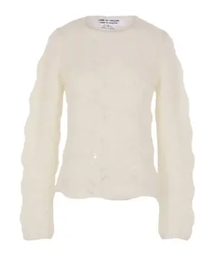 Comme Des Garçons Long Sleeve Sweater - Offwhite