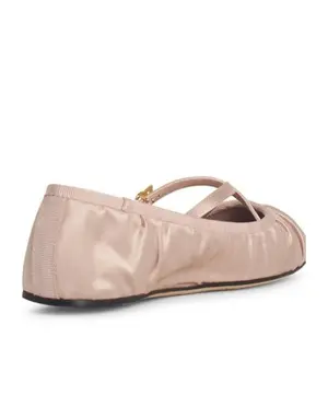 Dolce & Gabbana Ballet Flats With Logo Buckle - Pink
