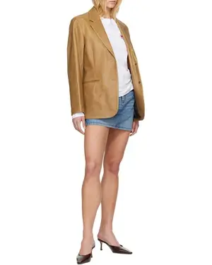 AMI Paris Denim Mini Skirt