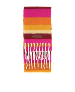 Marni Striped Knit Scarf