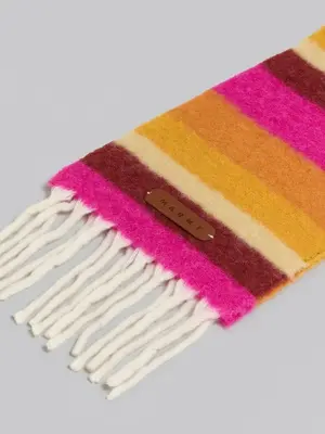 Marni Striped Knit Scarf