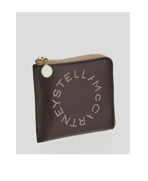 Stella McCartney Logo Perforated Card Holder - Black