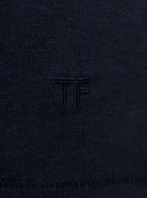 TOM FORD Crewneck Short-sleeved T-shirt - Blue