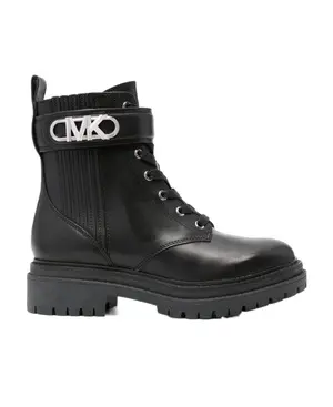 Michael Kors Parker Logo Plaque Ankle Boots