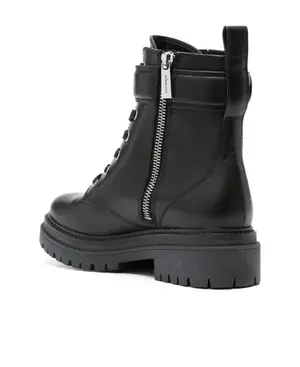 Michael Kors Parker Logo Plaque Ankle Boots