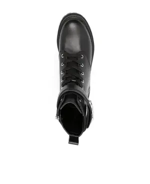 Michael Kors Parker Logo Plaque Ankle Boots