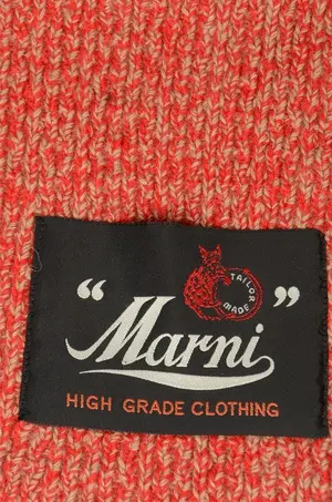 Marni College-style Knitted Scarf