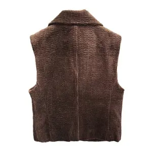 GANNI Corduroy Button Waistcoat