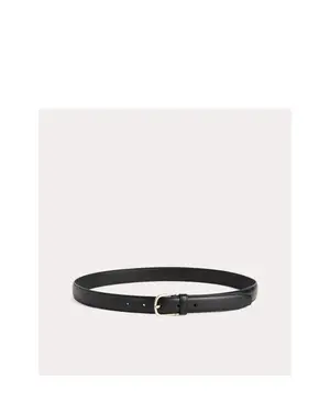 TOTEME Slim Buckle Belt - Black