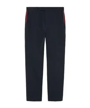 Gucci Logo Detailed Straight-leg Pants - Black