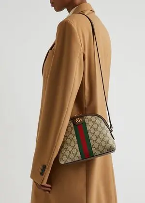 Gucci Ophidia Small Shoulder Bag - Beige/ebony