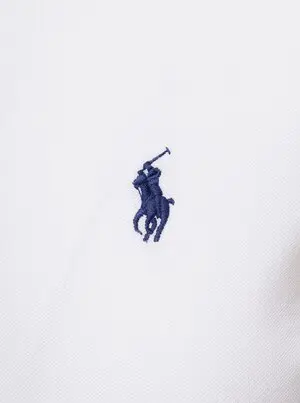 Polo Ralph Lauren Slim Fit Stretch Polo Shirt With Embroidered Logo - White