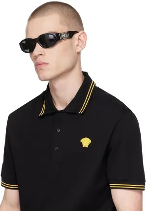Versace Logo Medusa Sunglasses - Gray