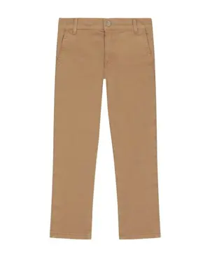 Dolce & Gabbana Logo Plaque Cotton Trousers - White