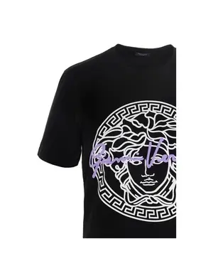 Versace Medusa Motif Logo-print T-shirt