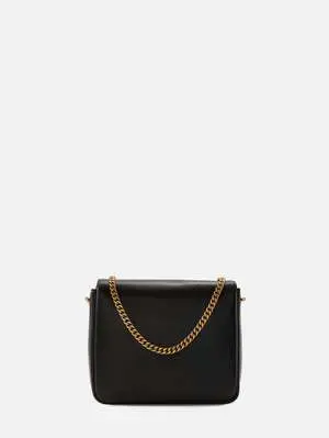Saint Laurent Kate Logo Plaque Shoulder Bag - Black